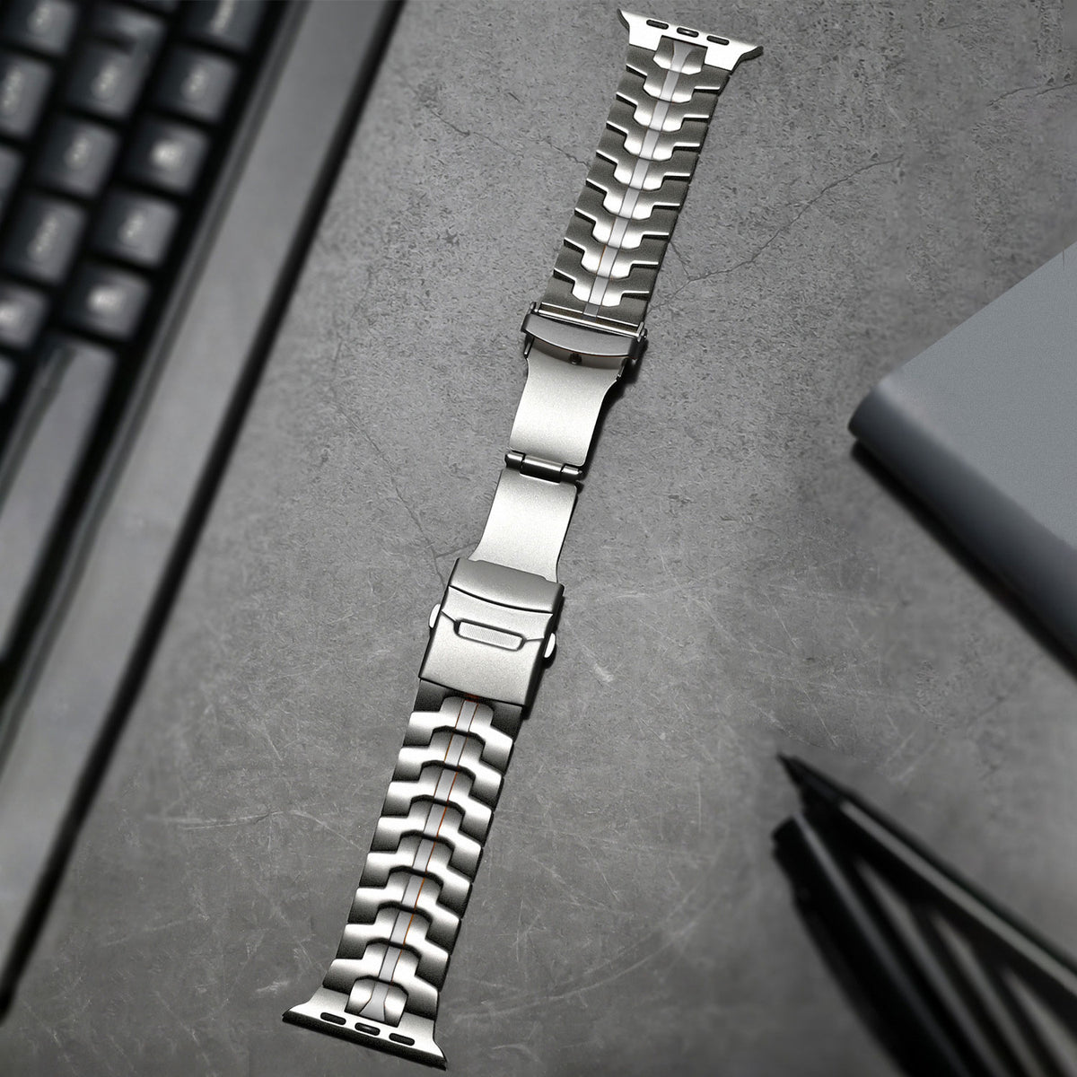 Titanium Iron Man Band (For Apple Watch) - Raw Titanium | Premium Watch ...