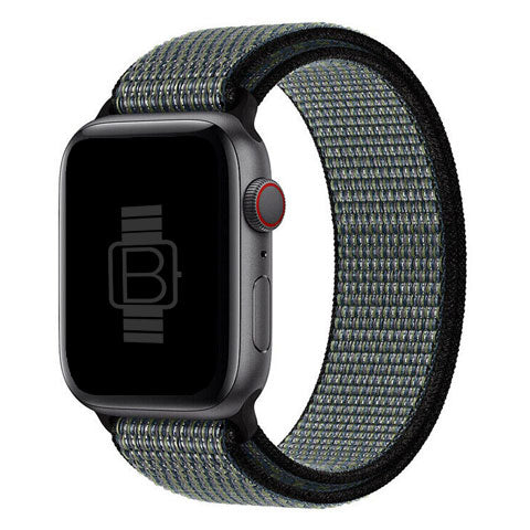 Nylon Woven Sport Loop Band (High Quality) World Indigo/Lime Blast ...