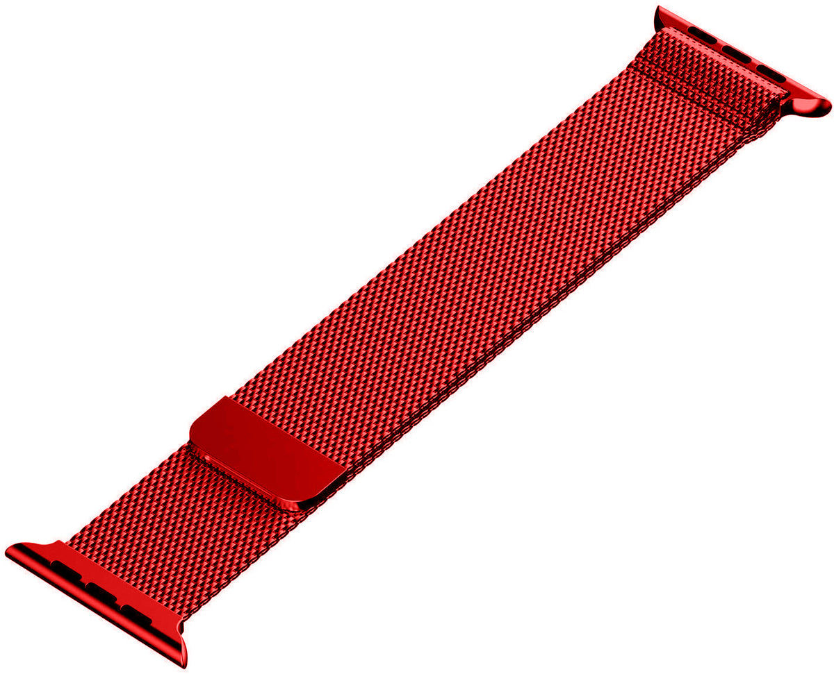Magnetic Milanese Loop Band (For Apple Watch) Red – Bakers Bands Limited